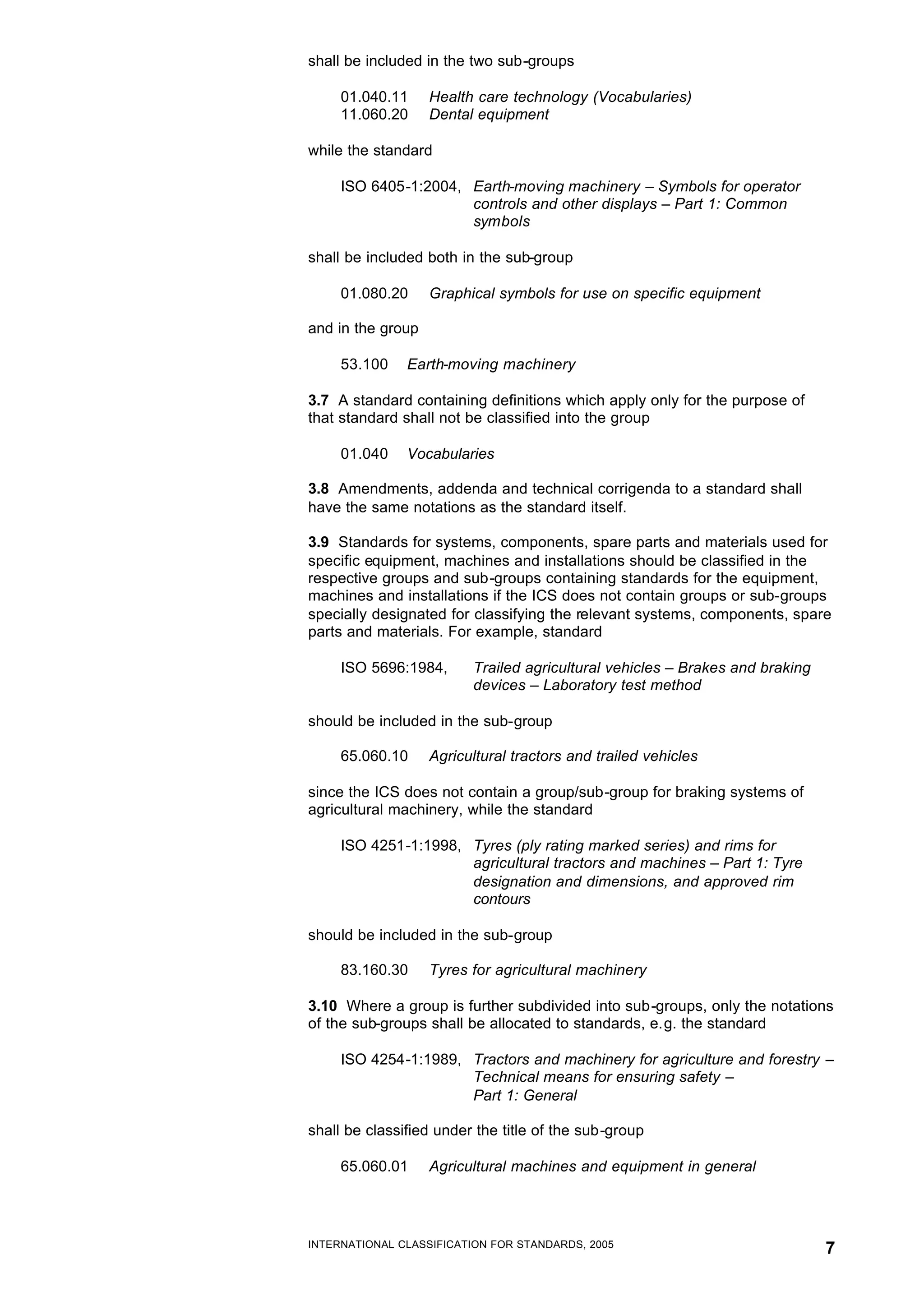 International Classification for Standards (Material Classification and ...