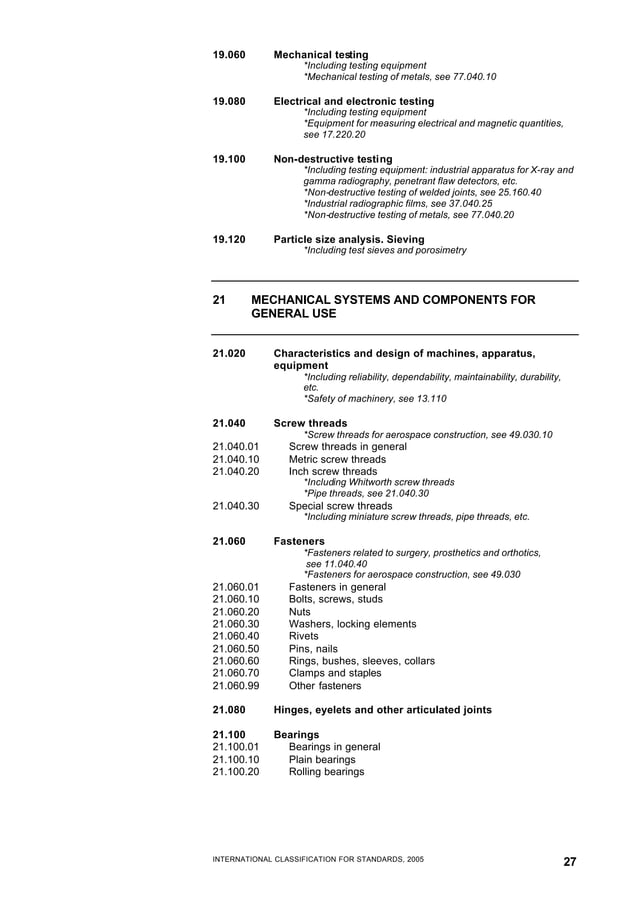 International Classification for Standards (Material Classification and Codification) | PDF ...