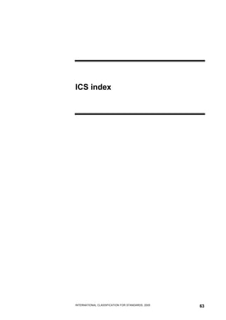 International Classification for Standards (Material Classification and ...
