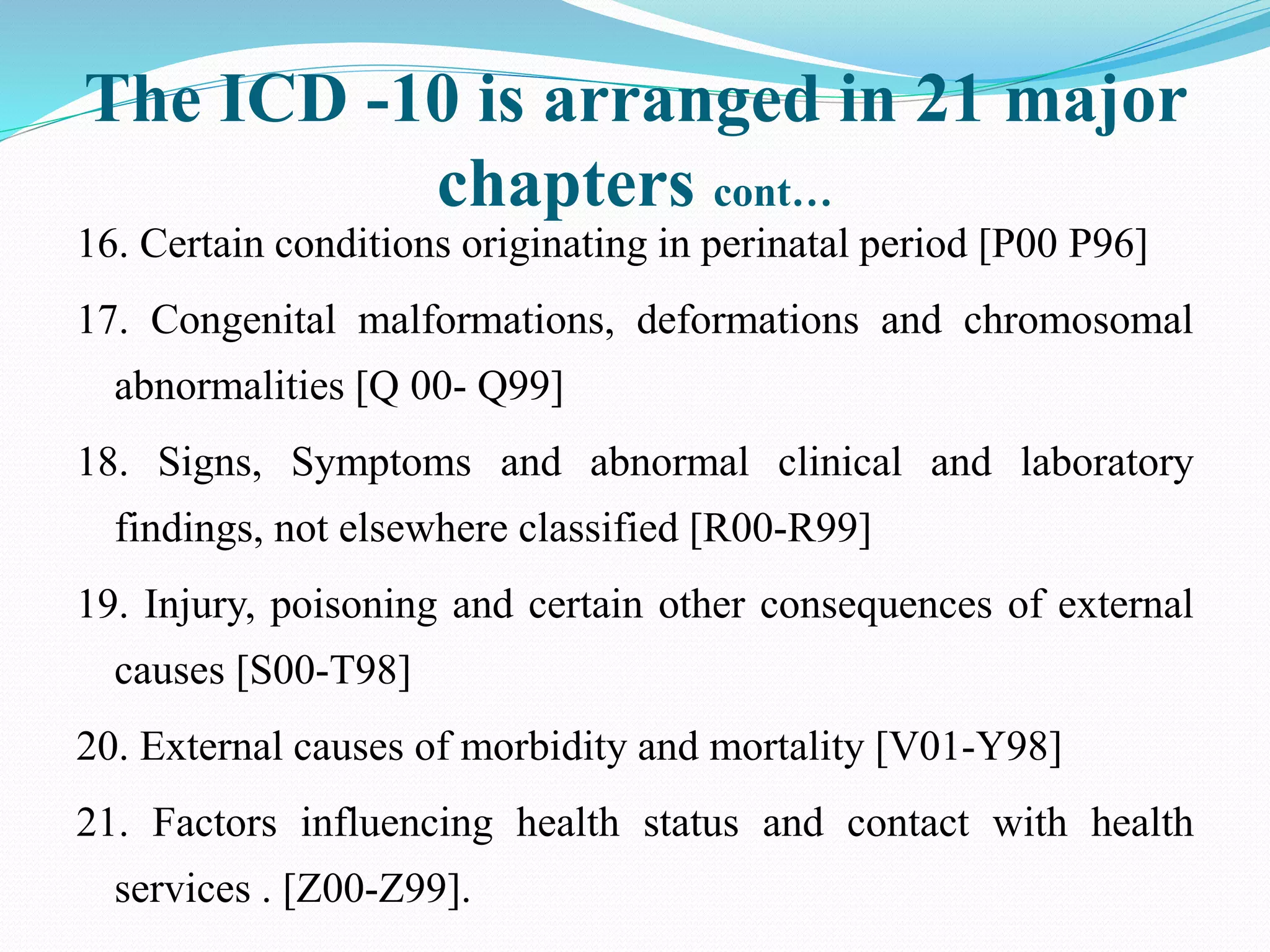 International classification of disease | PPTX