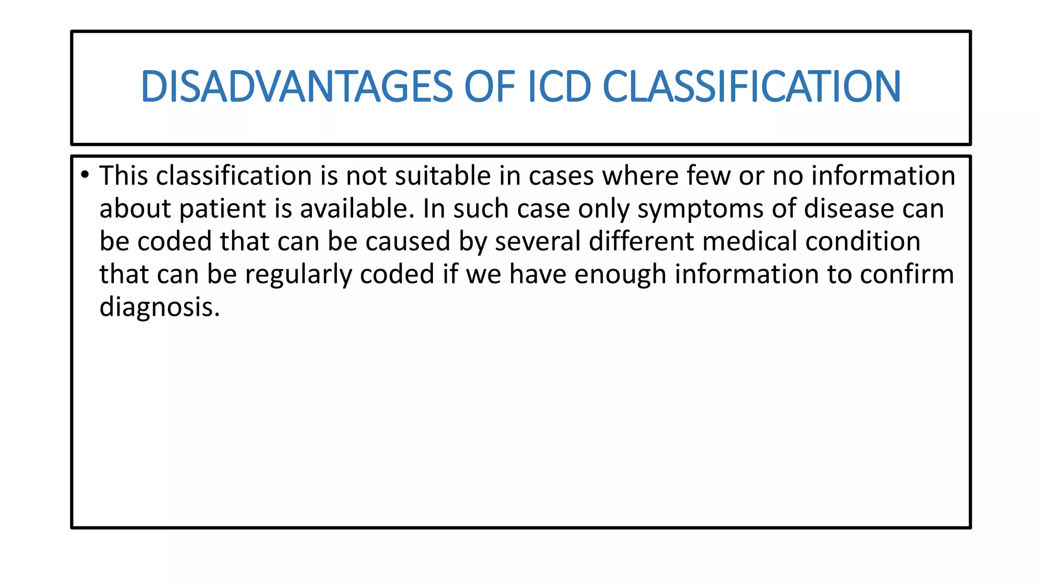 International classification of diseases | PPTX