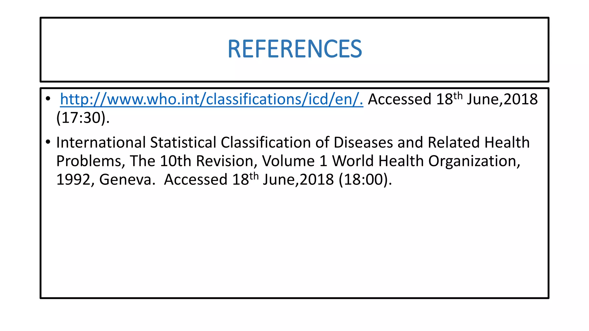 International classification of diseases | PPTX