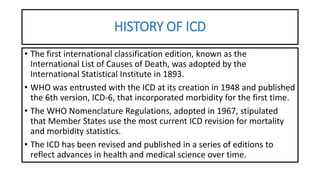 International classification of diseases | PPTX