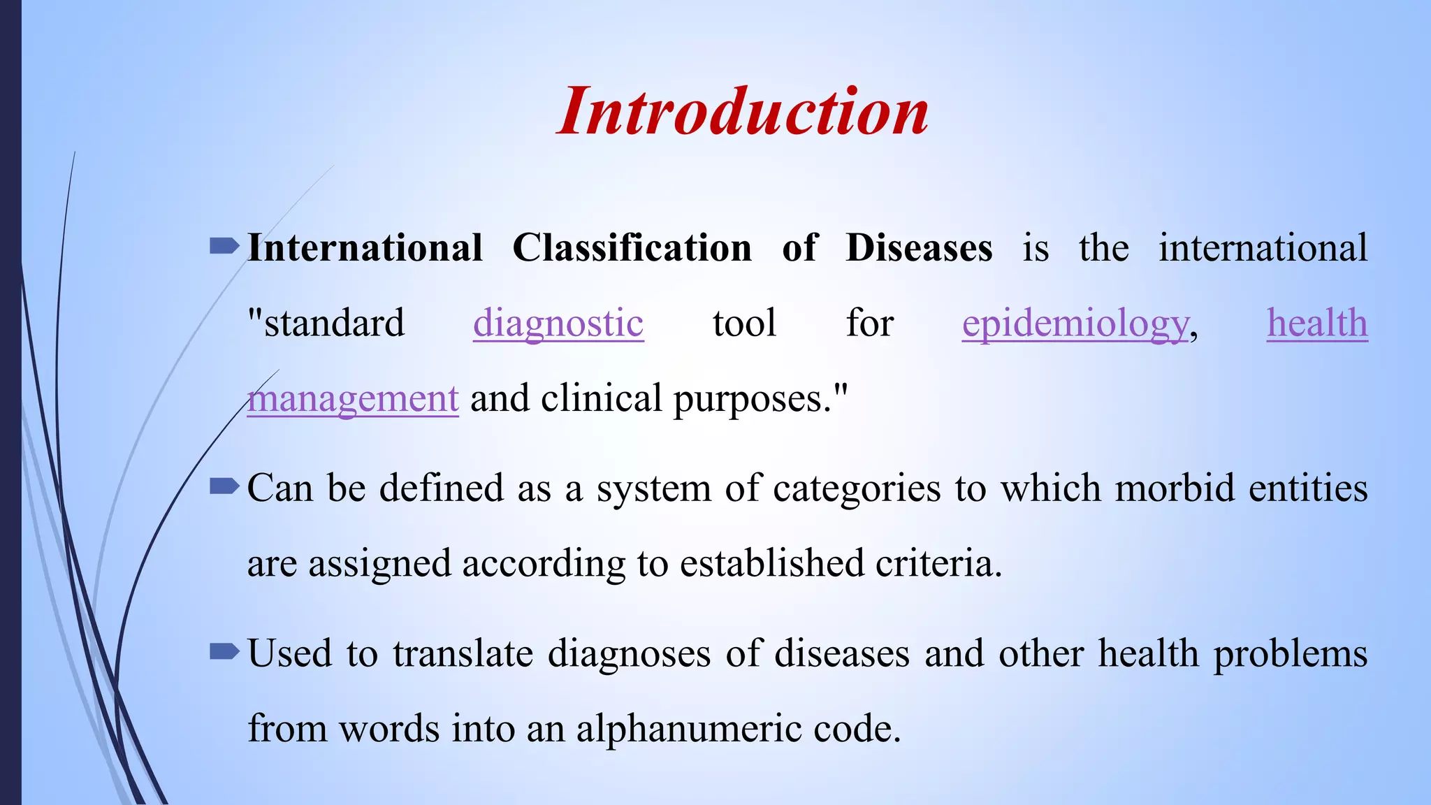 International classification of diseases ak | PPTX