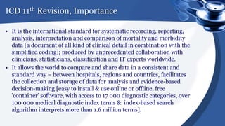 International Classification of Diseases, 10th & 11th review.pptx