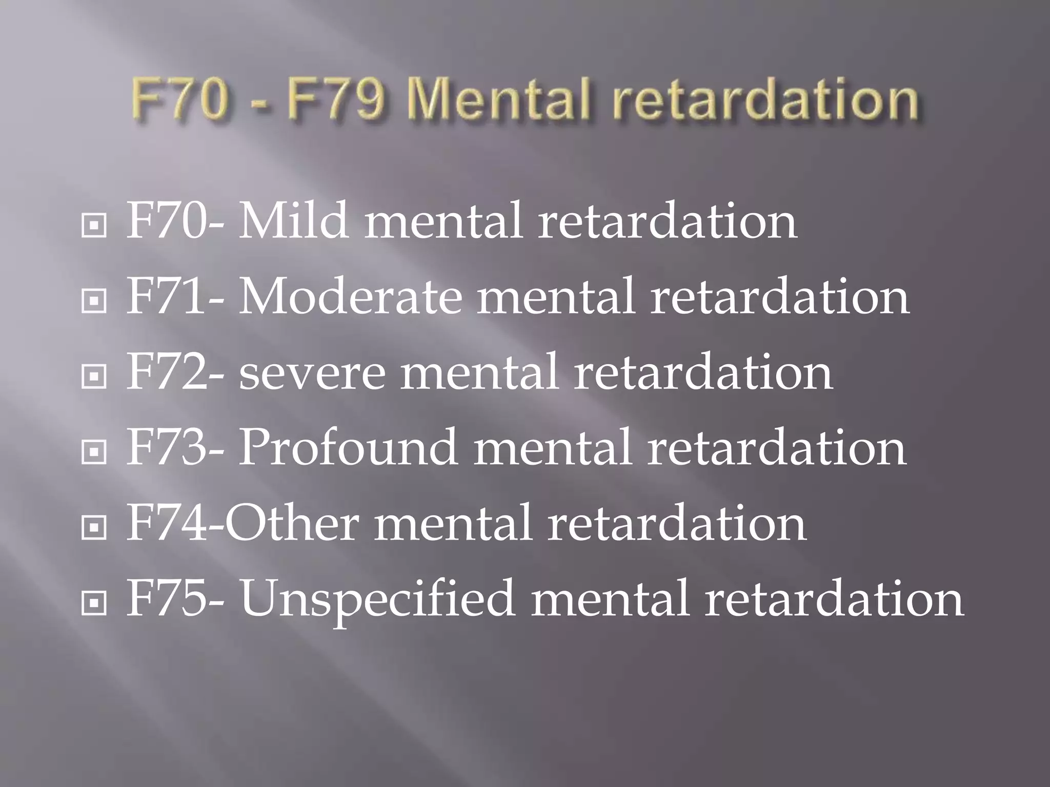 International classification of mental disorders | PPTX