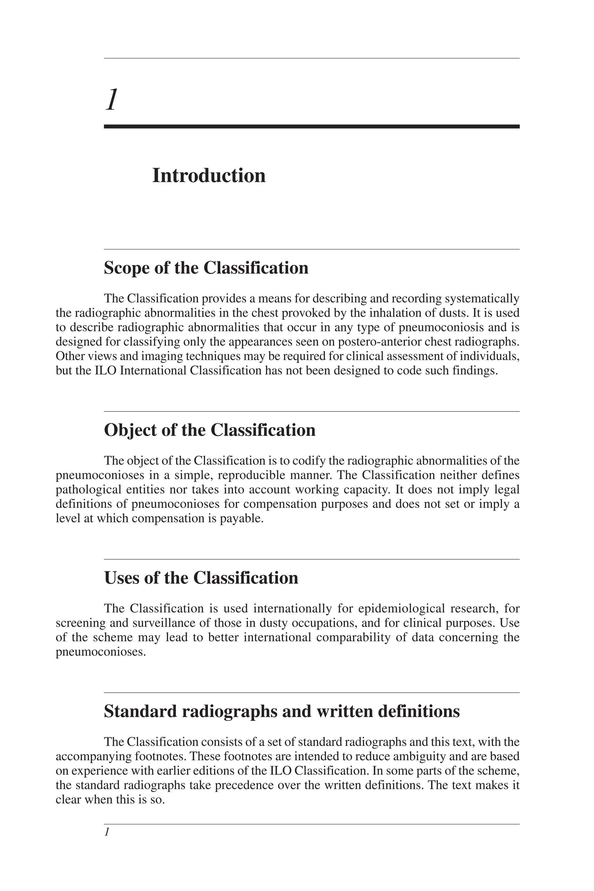 International classification of radiograph | PDF