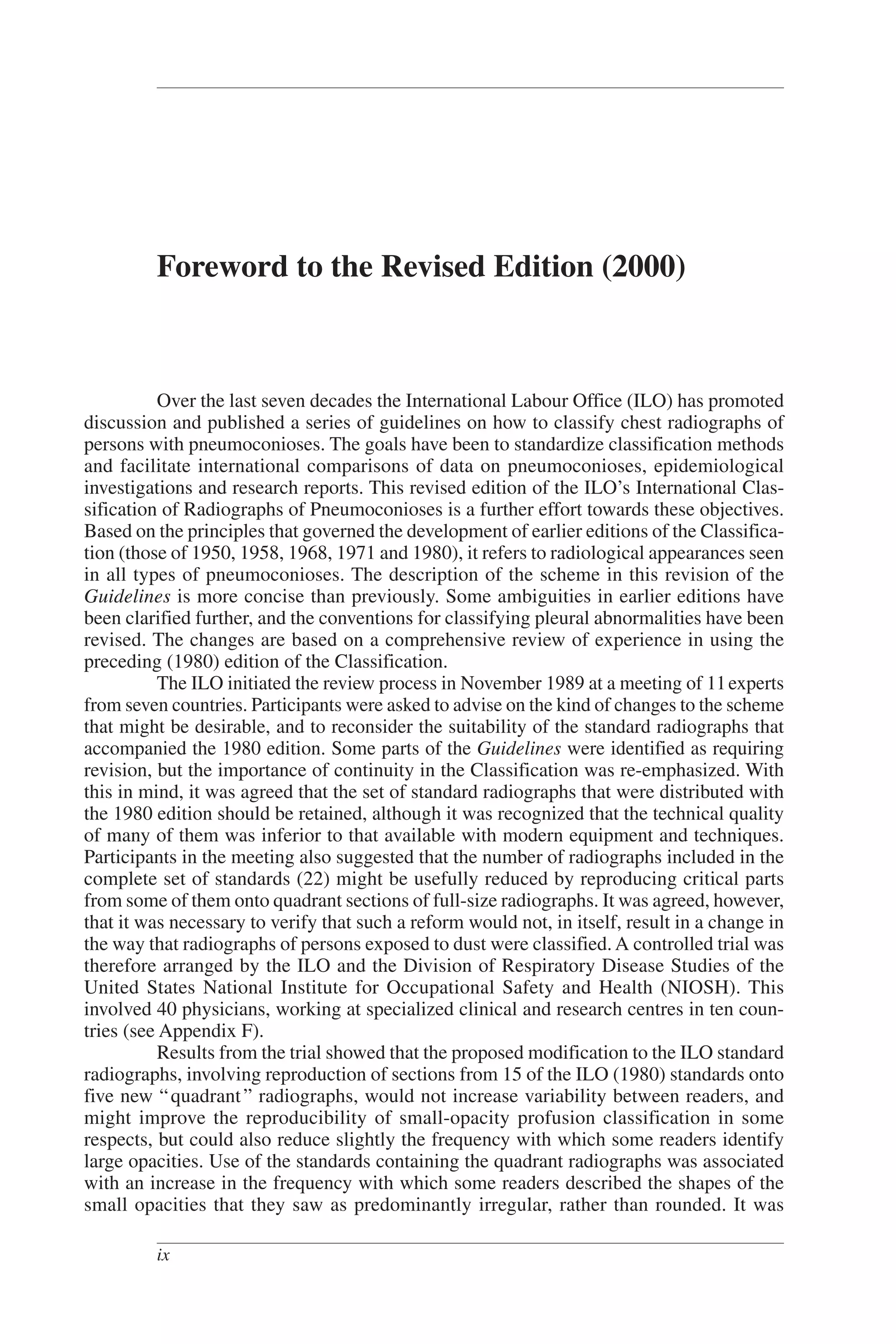 International classification of radiograph | PDF