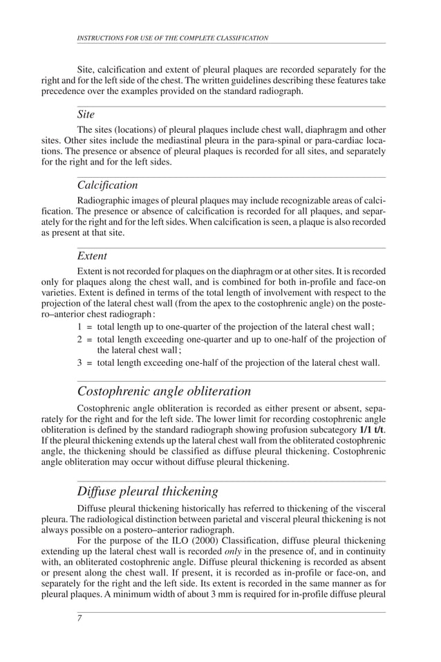 International classification of radiograph | PDF | Lung and Respiratory ...