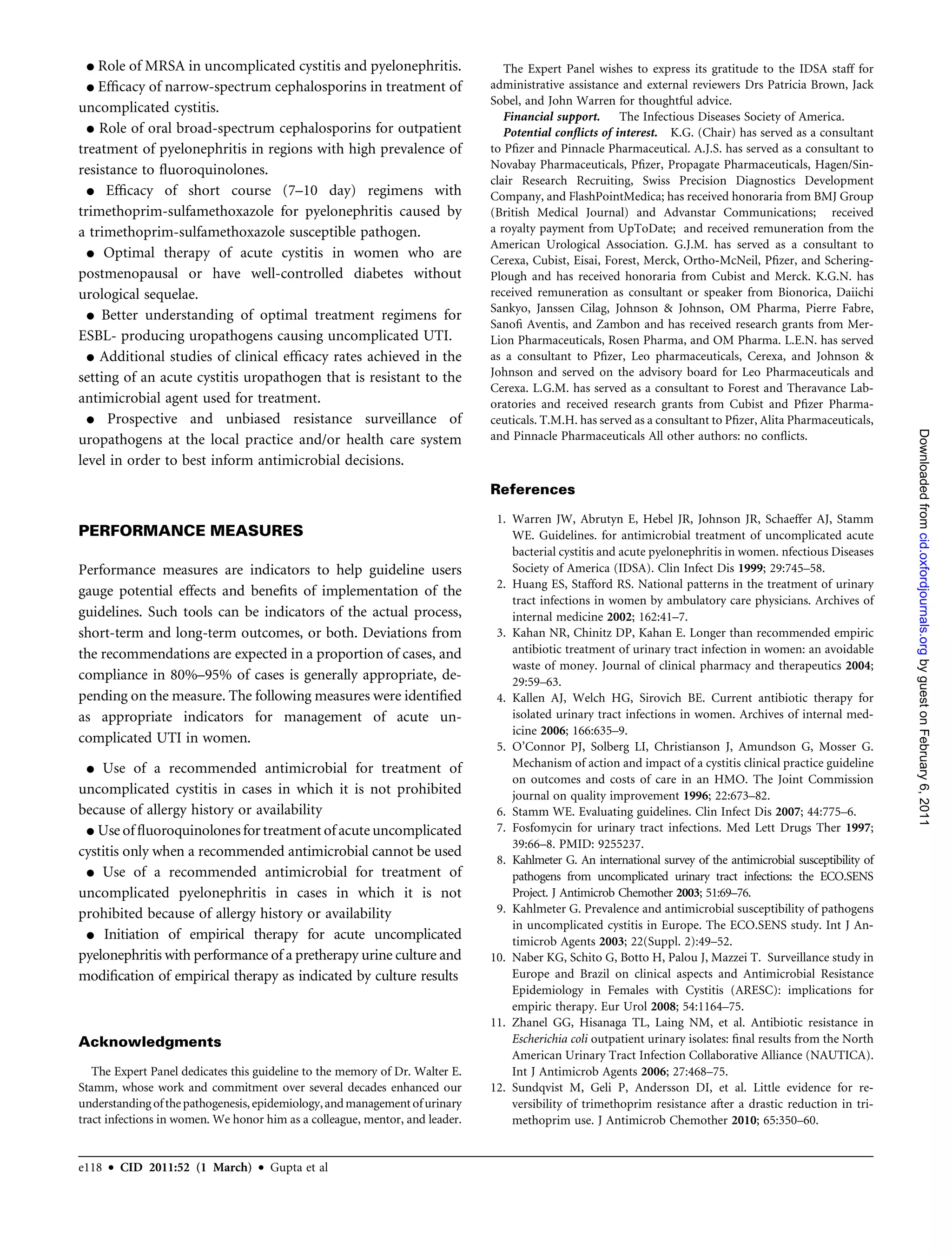 International clinical practice guidelines for the treatment of acute ...
