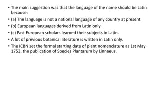 International Code of Botanical Nomenclature (ICBN).pptx