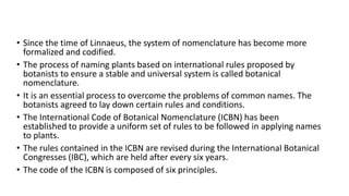 International Code of Botanical Nomenclature (ICBN).pptx