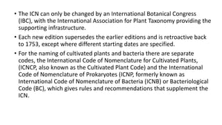 International Code of Botanical Nomenclature (ICBN).pptx