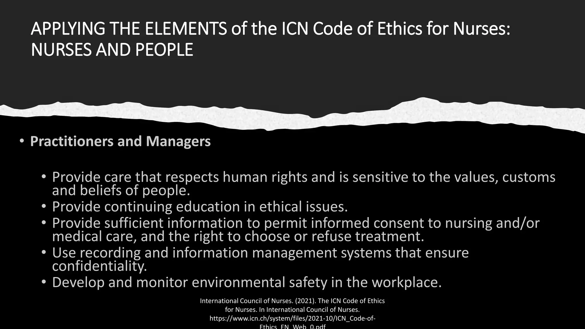 International Code of Ethics for Nurses | PPTX
