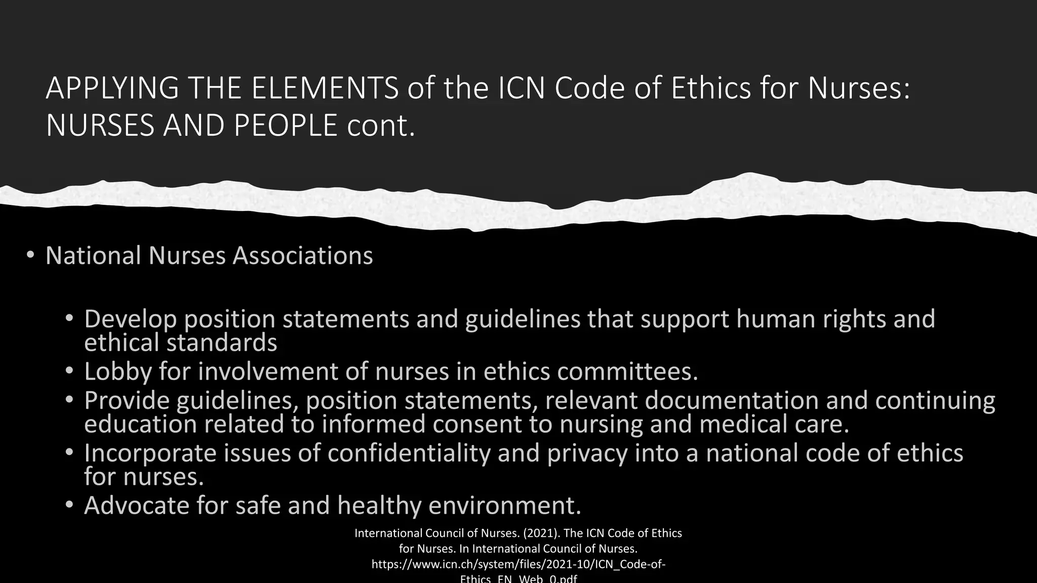 International Code of Ethics for Nurses | PPTX