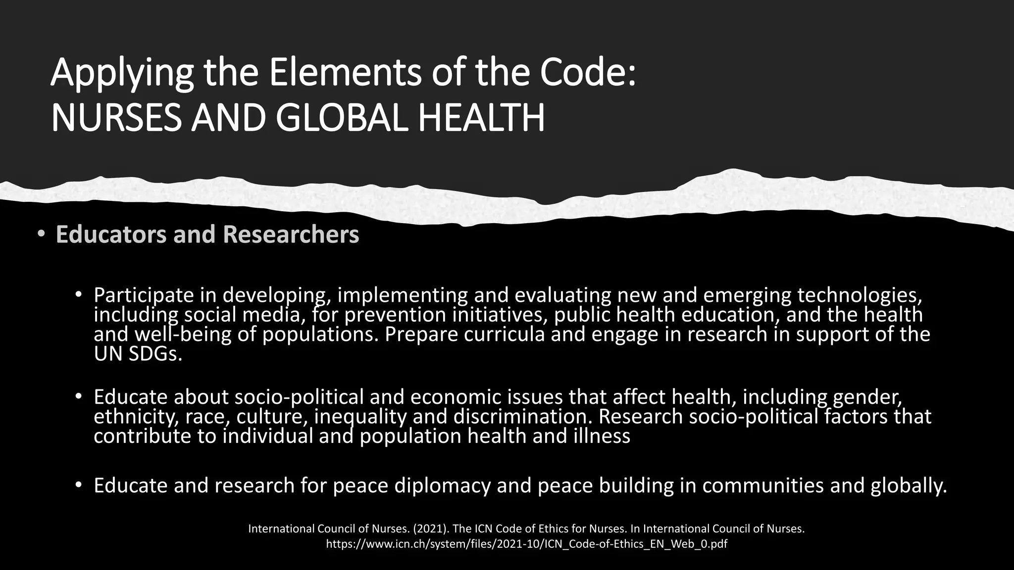 International Code of Ethics for Nurses | PPTX