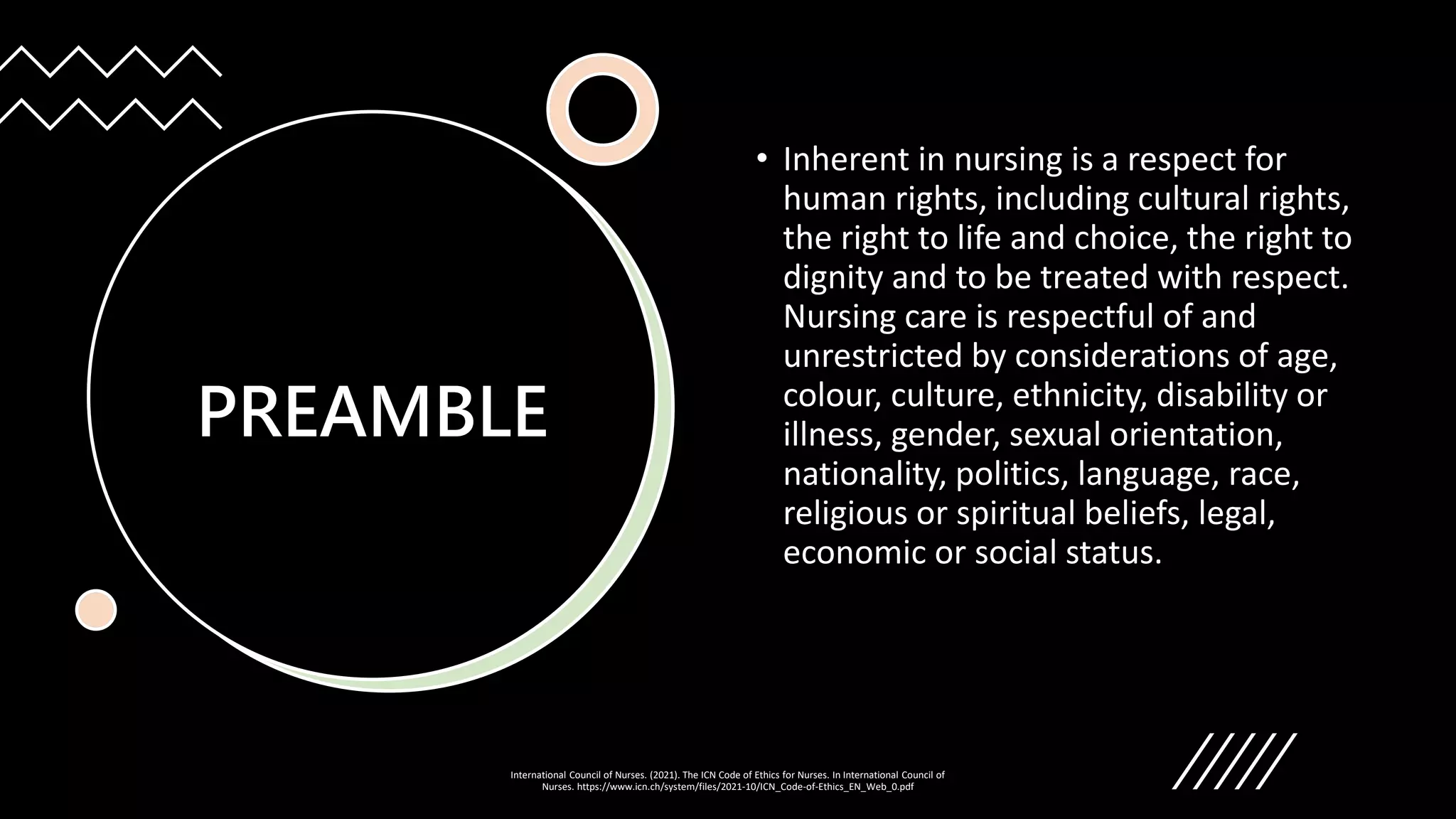 International Code of Ethics for Nurses | PPTX
