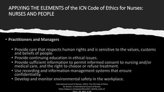 International Code of Ethics for Nurses | PPTX
