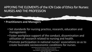 International Code of Ethics for Nurses | PPTX