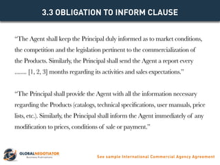 INTERNATIONAL COMMERCIAL AGENCY AGREEMENT TEMPLATE | PDF