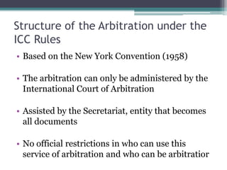 International commercial arbitration under the icc rules a critical ...