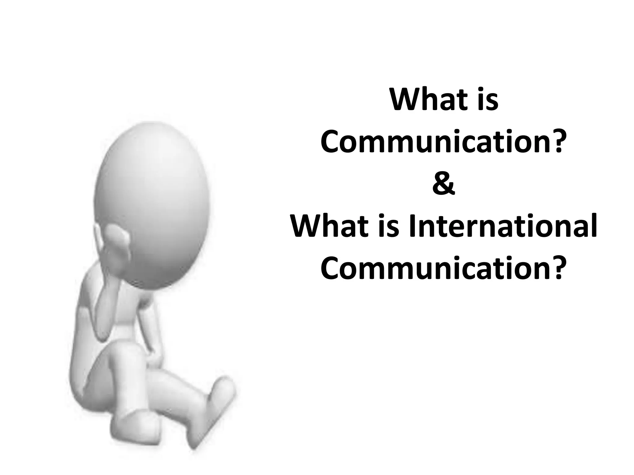 International communication | PPTX