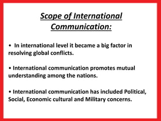 International communication | PPTX