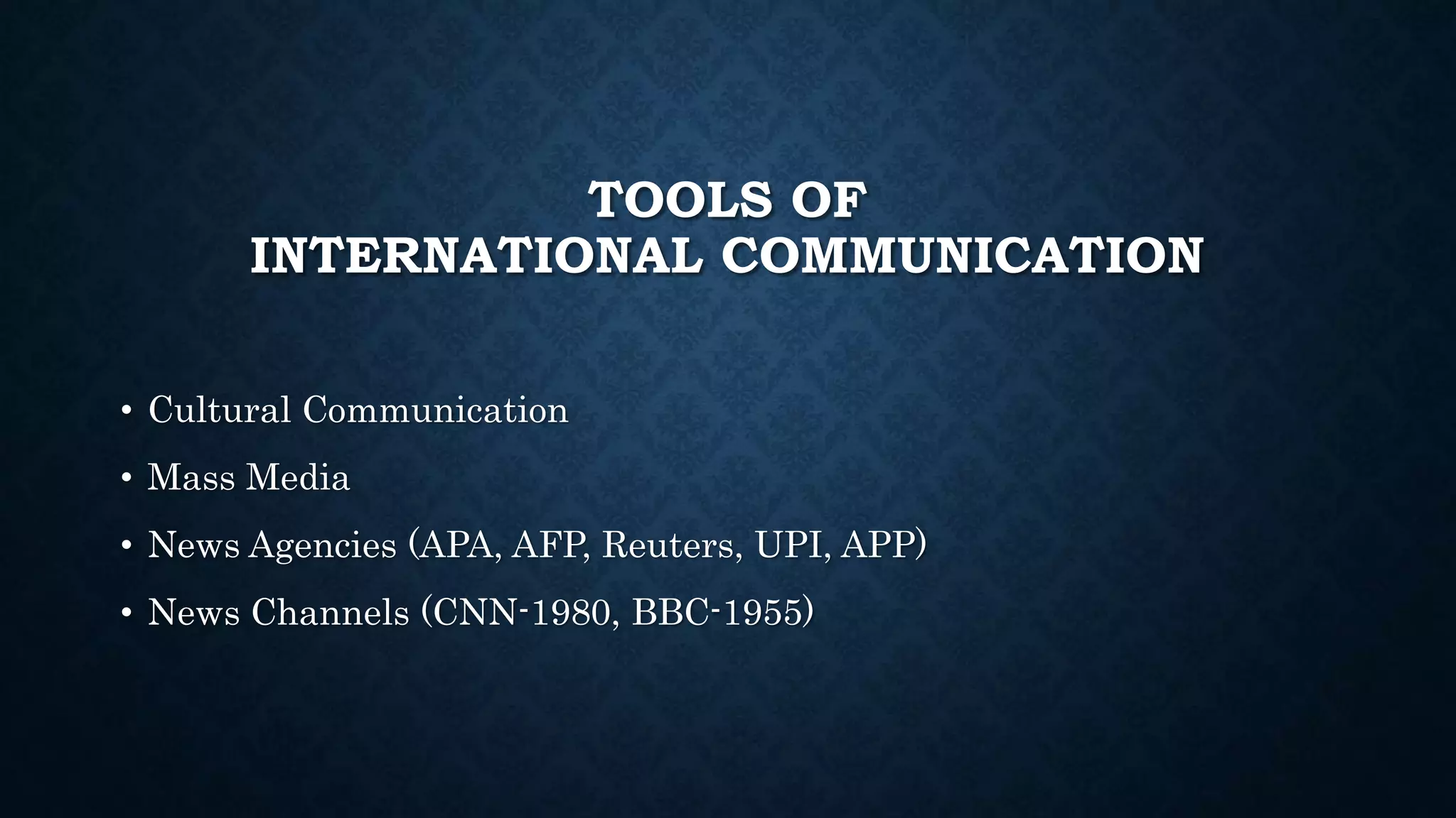 International Communication ppt | PPTX