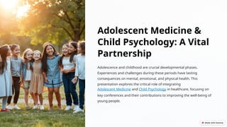 International Conference on Adolescent & Child psychology.pptx