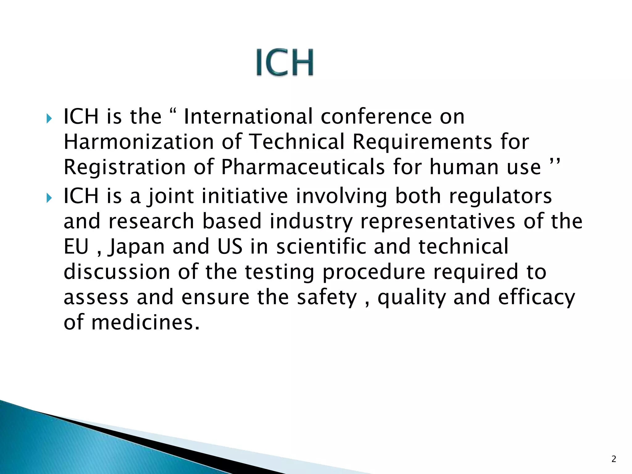 International conference on harmonisation | PPTX