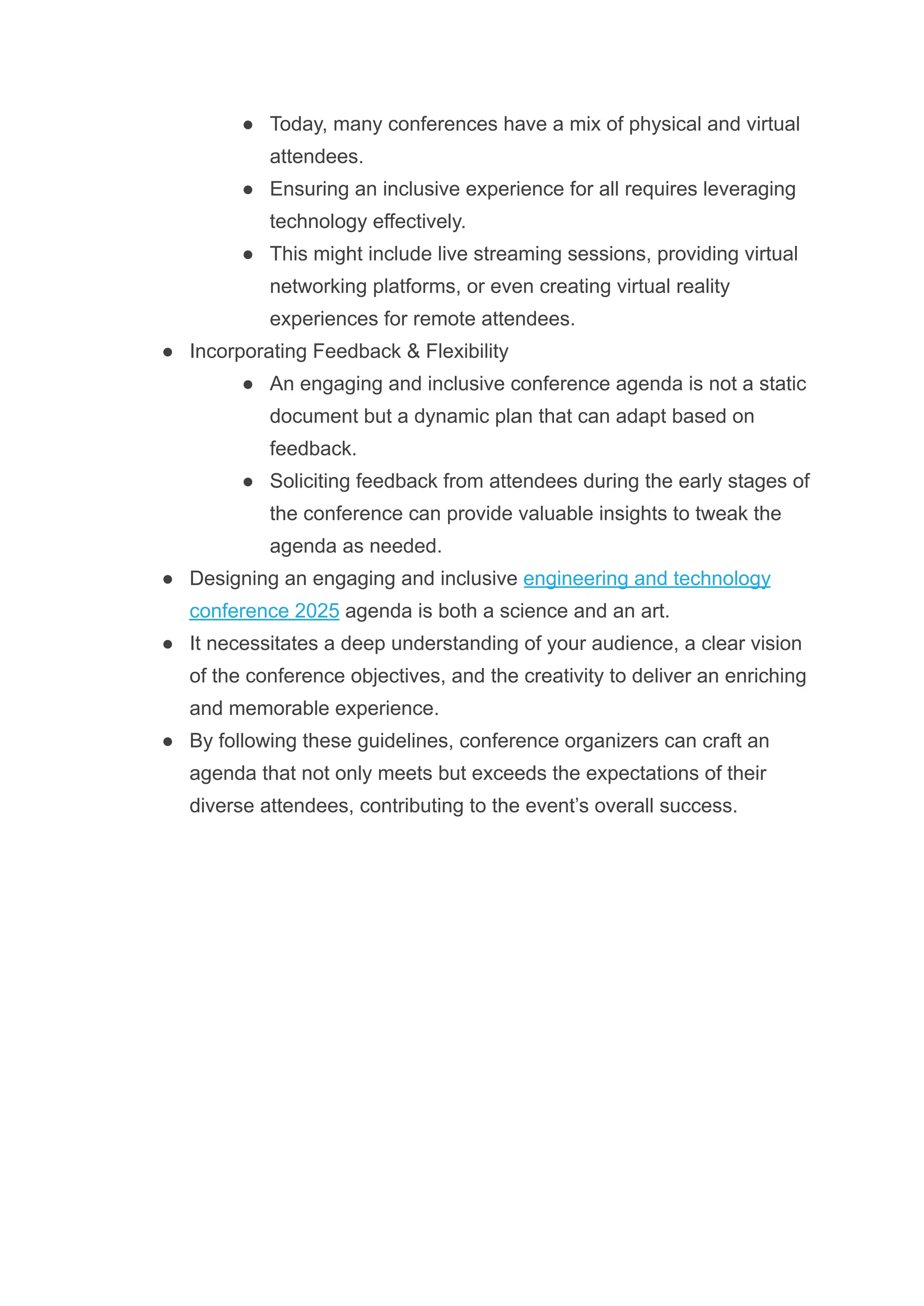 Key Guidelines for Successful Conference Planning in 2025 | PDF