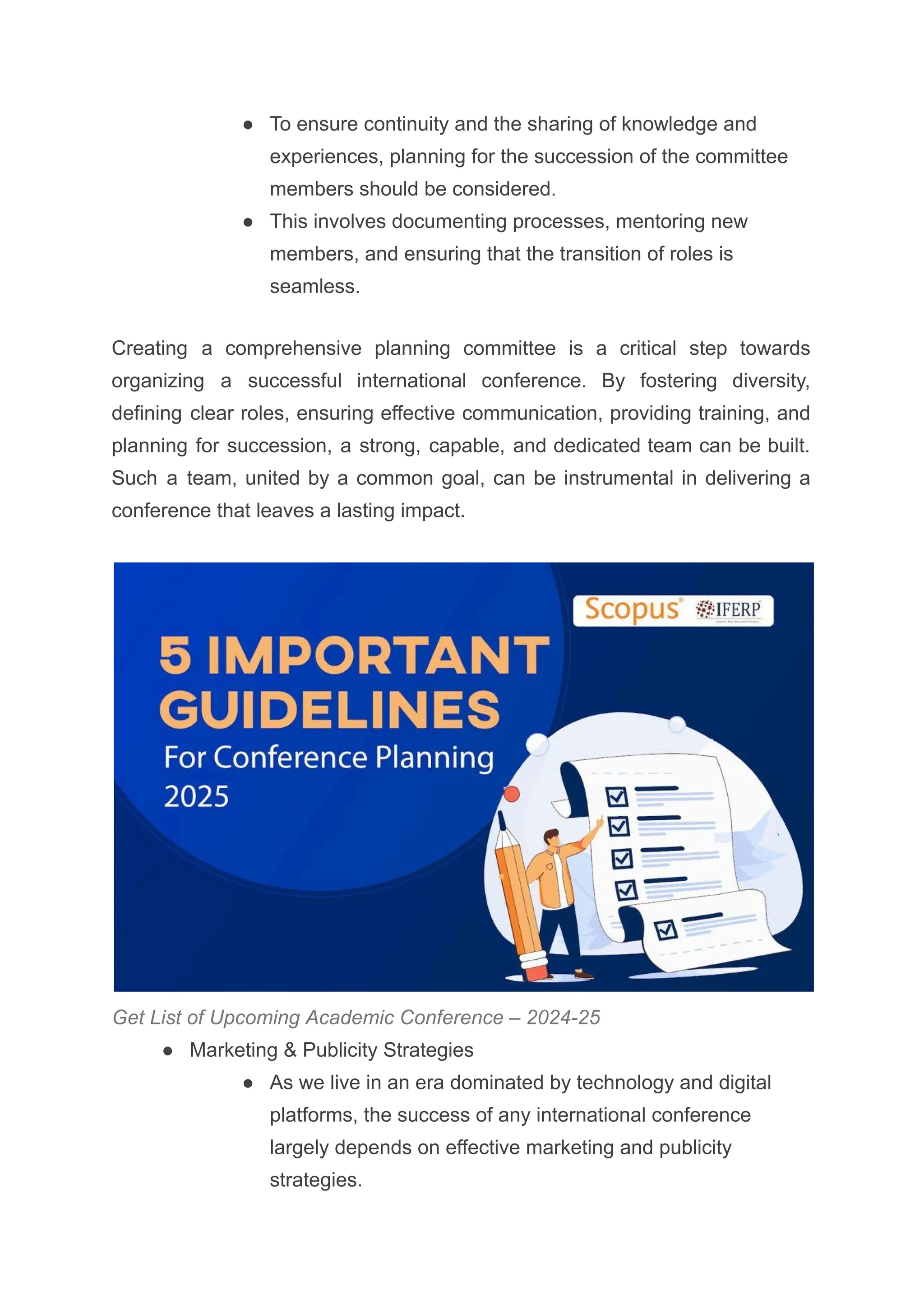 Key Guidelines for Successful Conference Planning in 2025 | PDF
