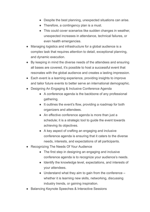 Key Guidelines for Successful Conference Planning in 2025 | PDF