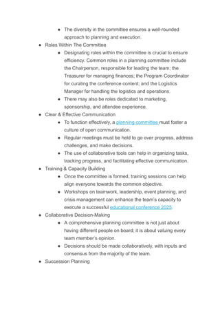 Key Guidelines for Successful Conference Planning in 2025 | PDF