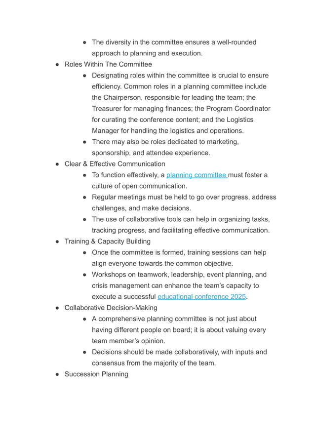 Key Guidelines for Successful Conference Planning in 2025 | PDF