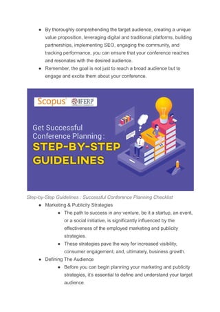Key Guidelines for Successful Conference Planning in 2025 | PDF