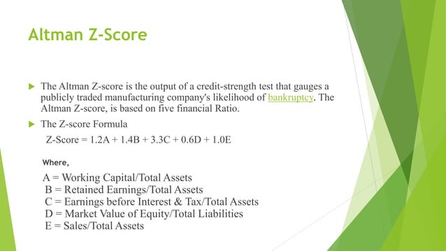 researsh on Altman Zscore | PPT