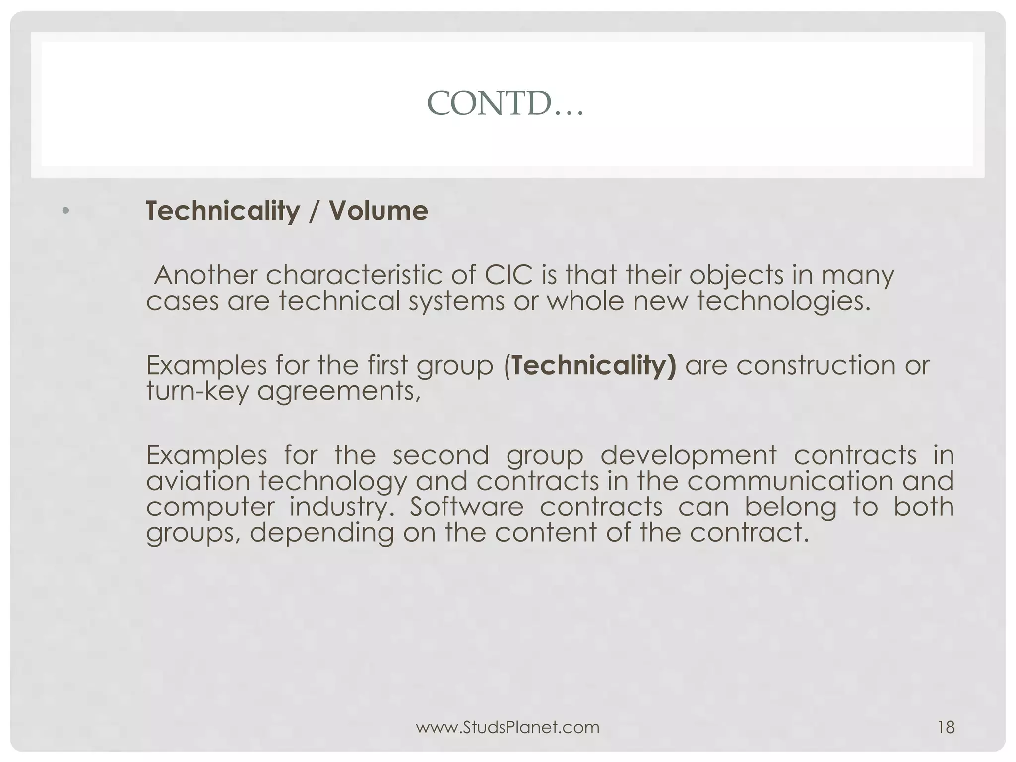 International contract contents | PPTX