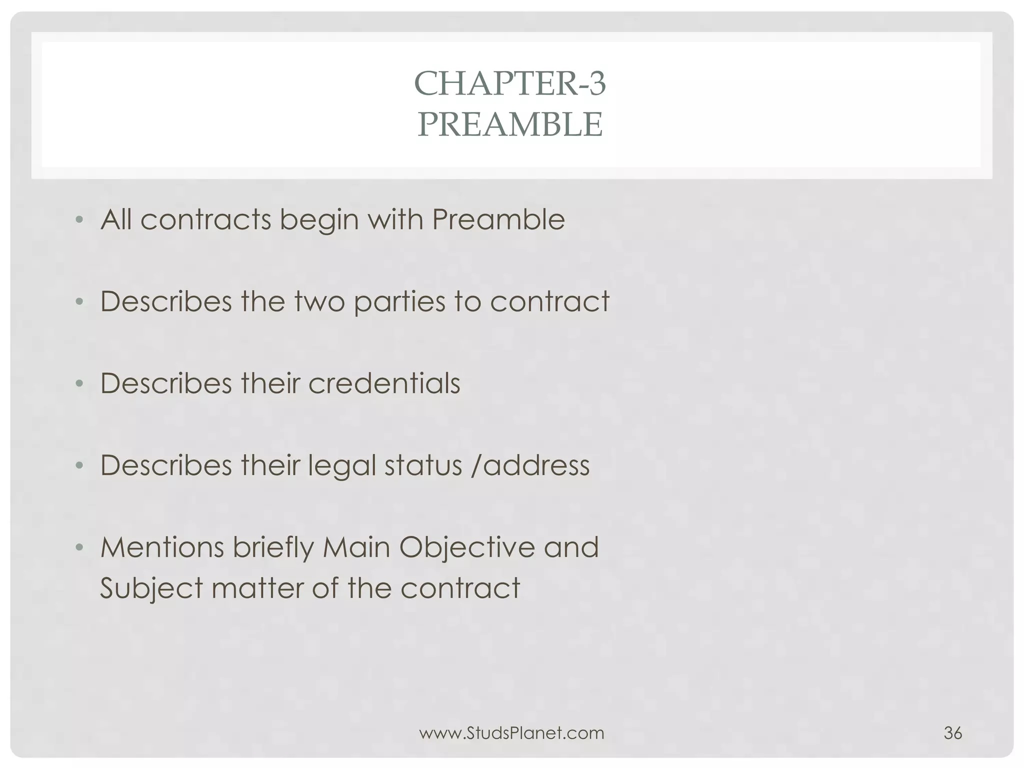 International contract contents | PPTX