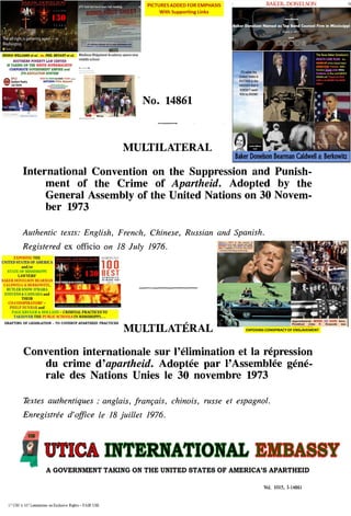 INTERNATIONAL CONVENTION- Suppression and Punishment Of The Crime Of ...