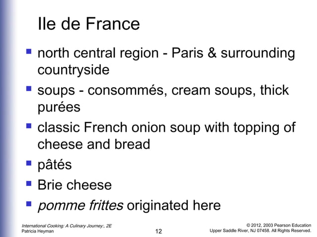 International Cooking 03 France | PPT