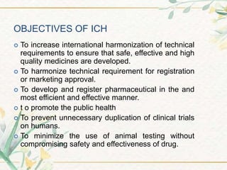 International council for harmonisation (ich) guidelines | PPTX