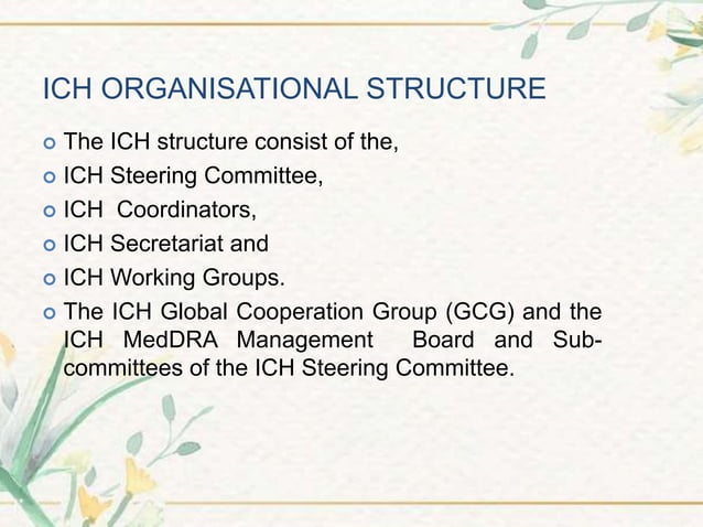 International council for harmonisation (ich) guidelines | PPT International council for harmonisation (ich) guidelines | PPT