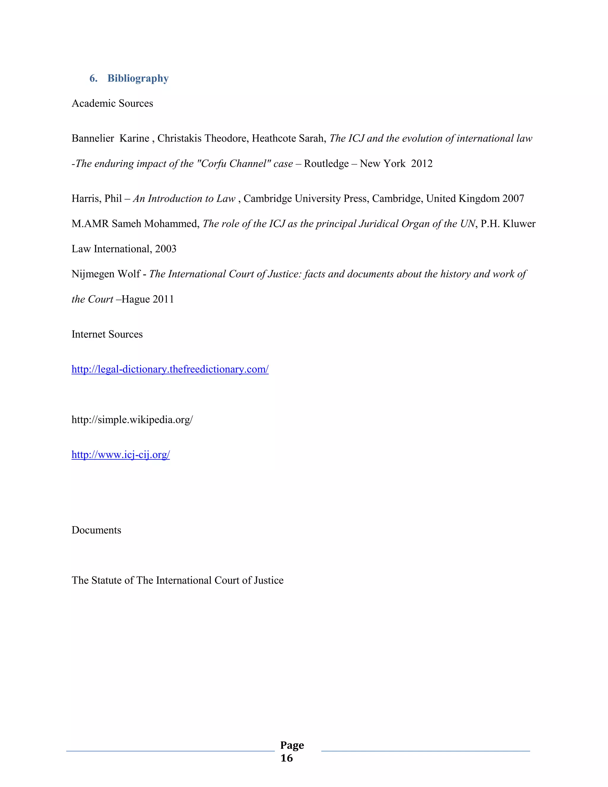 International Court of Justice | DOCX