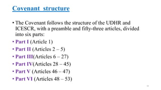 International covenant on civil and political rights | PPTX