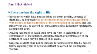 International covenant on civil and political rights | PPTX