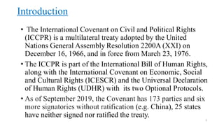 International covenant on civil and political rights | PPTX