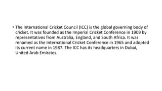 International Cricket Council CRICK.pptx