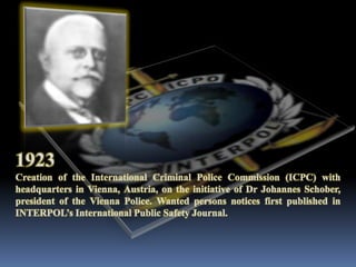 brief information about International criminal police organization | PPTX