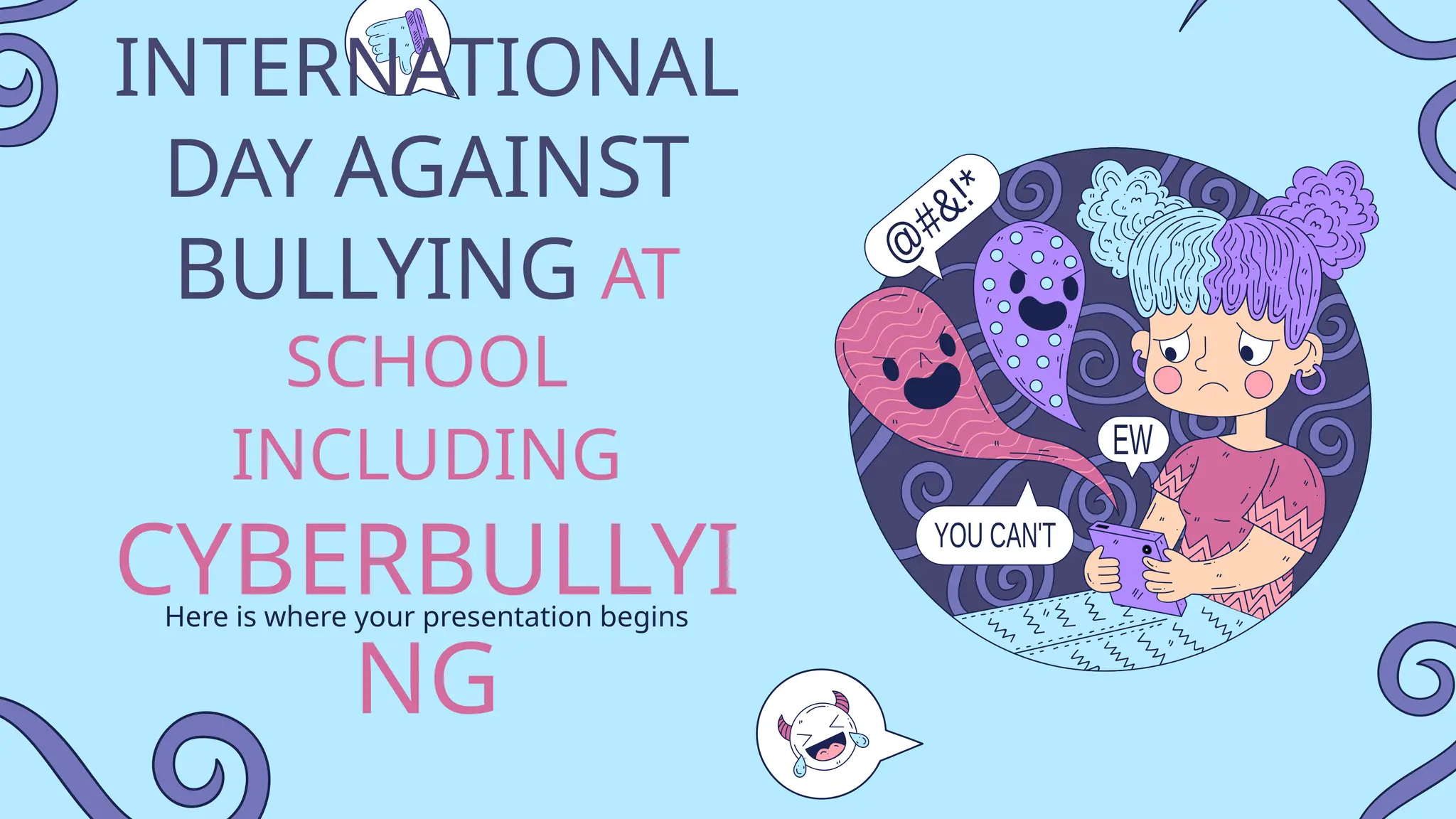 International Day against Bullying at School including Cyberbullying by ...